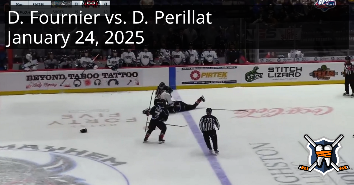Dillon Fournier vs. Dustin Perillat, January 24, 2025 - Quad City Storm ...