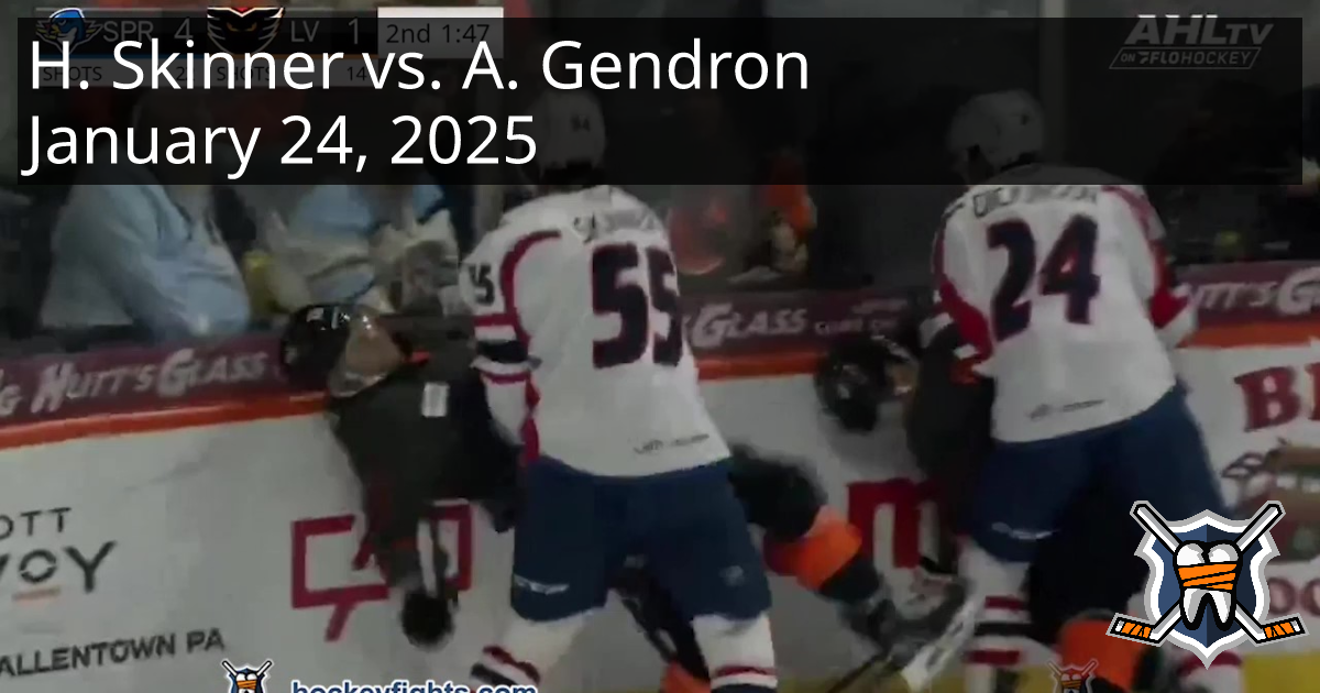 Hunter Skinner vs. Alexis Gendron, January 24, 2025 - Springfield ...