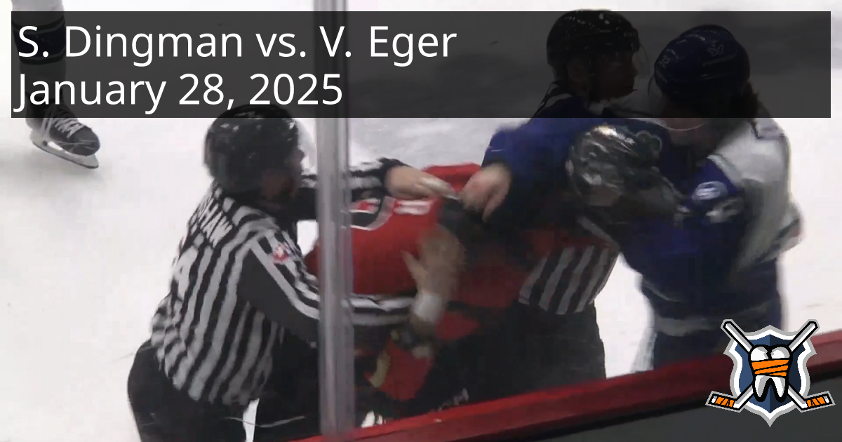 Sawyer Dingman vs. Van Eger, January 28, 2025 - Swift Current Broncos ...