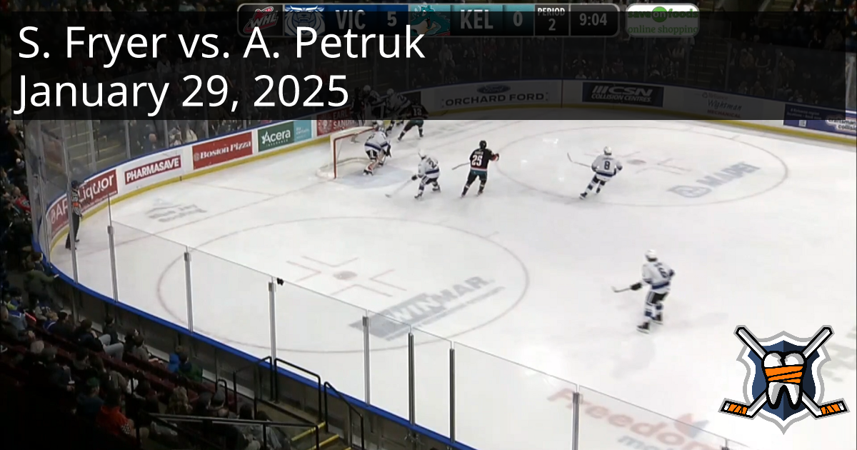Seth Fryer vs. Andrew Petruk, January 29, 2025 - Victoria Royals vs ...
