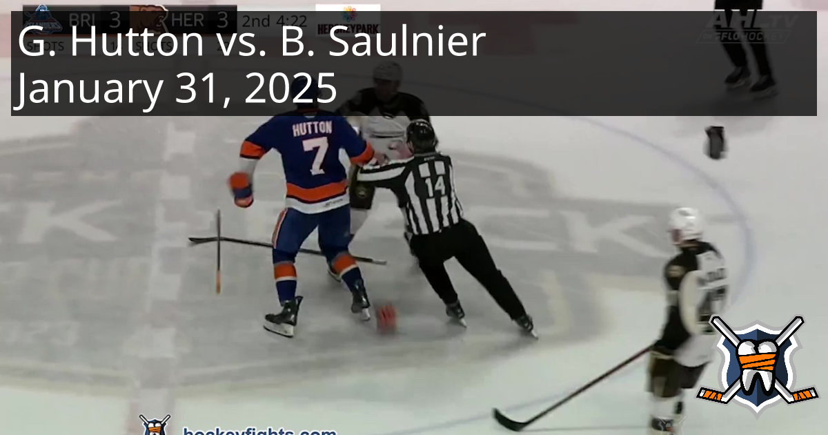 Grant Hutton vs. Brennan Saulnier, January 31, 2025 - Bridgeport ...