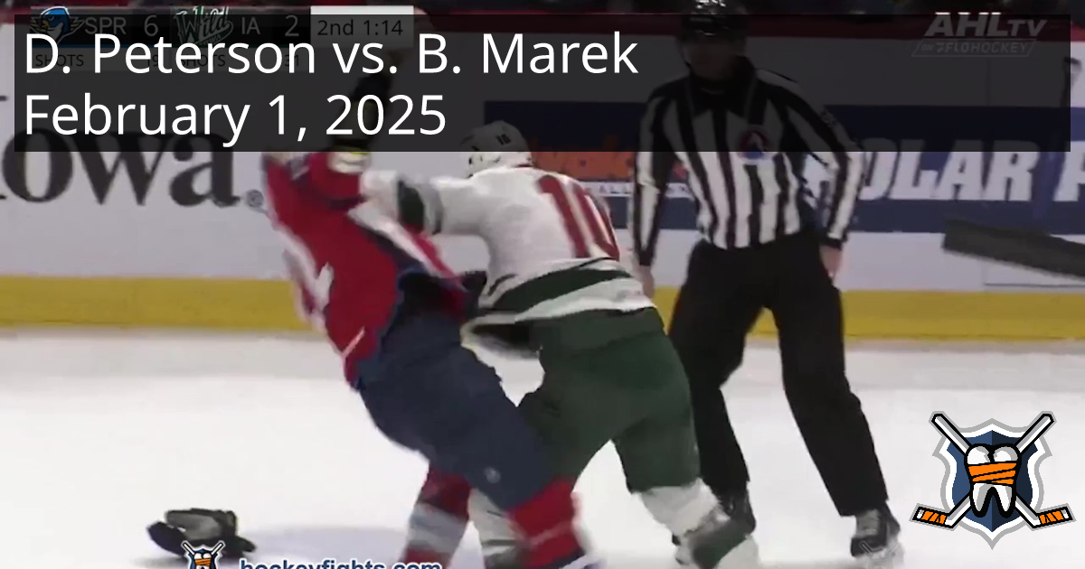 Dylan Peterson vs. Bradley Marek, February 1, 2025 - Springfield ...