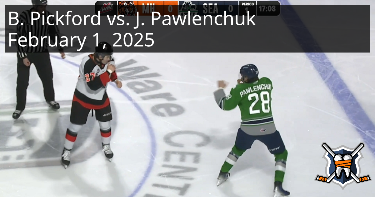 Bryce Pickford vs. Jaxson Pawlenchuk, February 1, 2025 - Medicine Hat ...