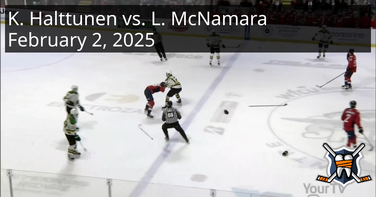 Kasper Halttunen vs. Luke McNamara, February 2, 2025 - London Knights ...