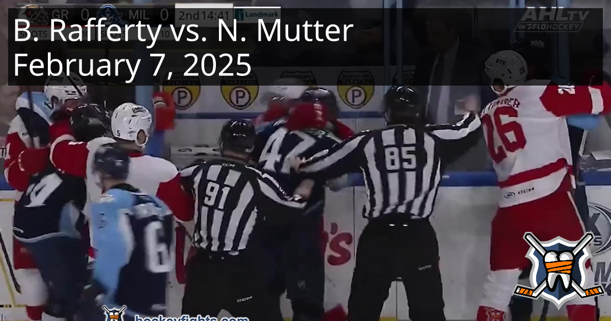 Brogan Rafferty vs. Navrin Mutter, February 7, 2025 - Grand Rapids ...