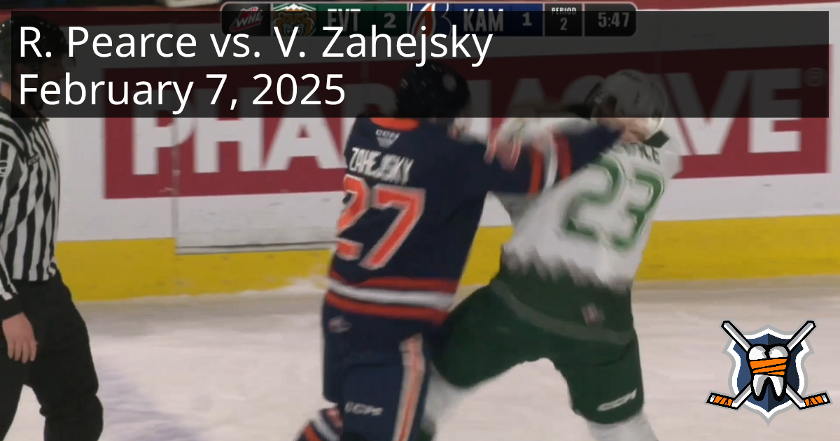 Rylan Pearce vs. Vit Zahejsky, February 7, 2025 - Everett Silvertips vs ...