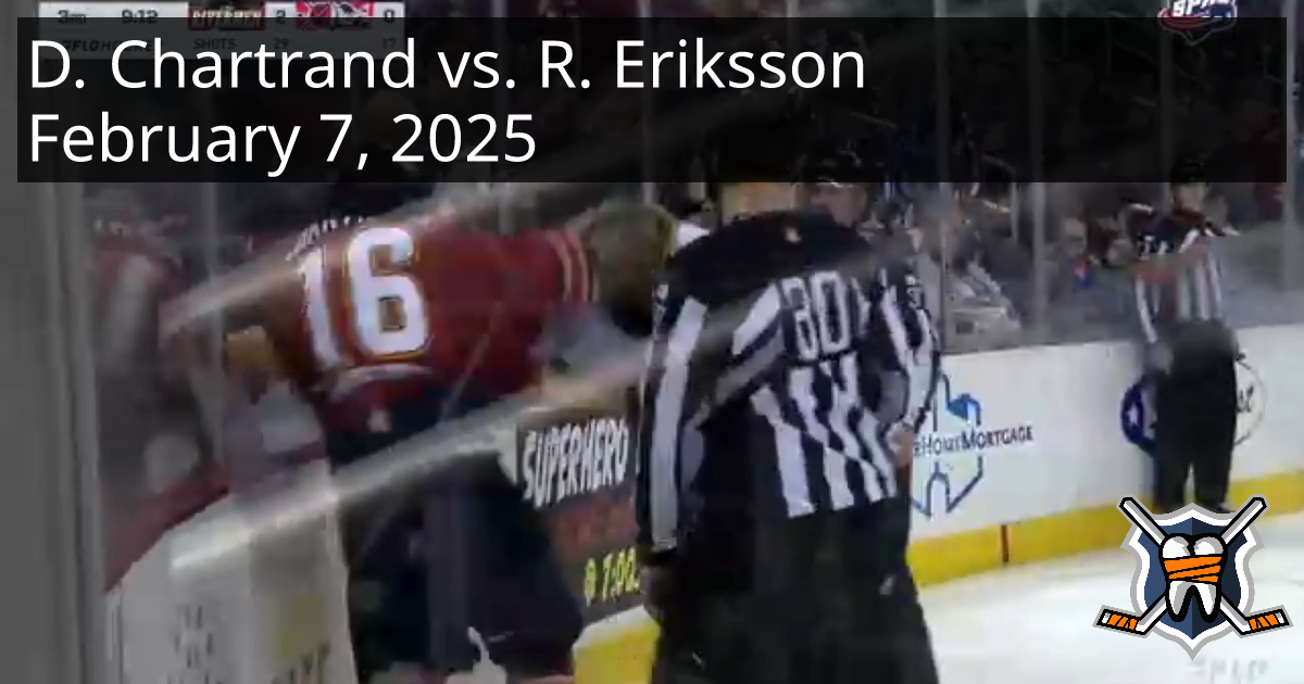 Daniel Chartrand vs. Robin Eriksson, February 7, 2025 - Peoria Rivermen ...