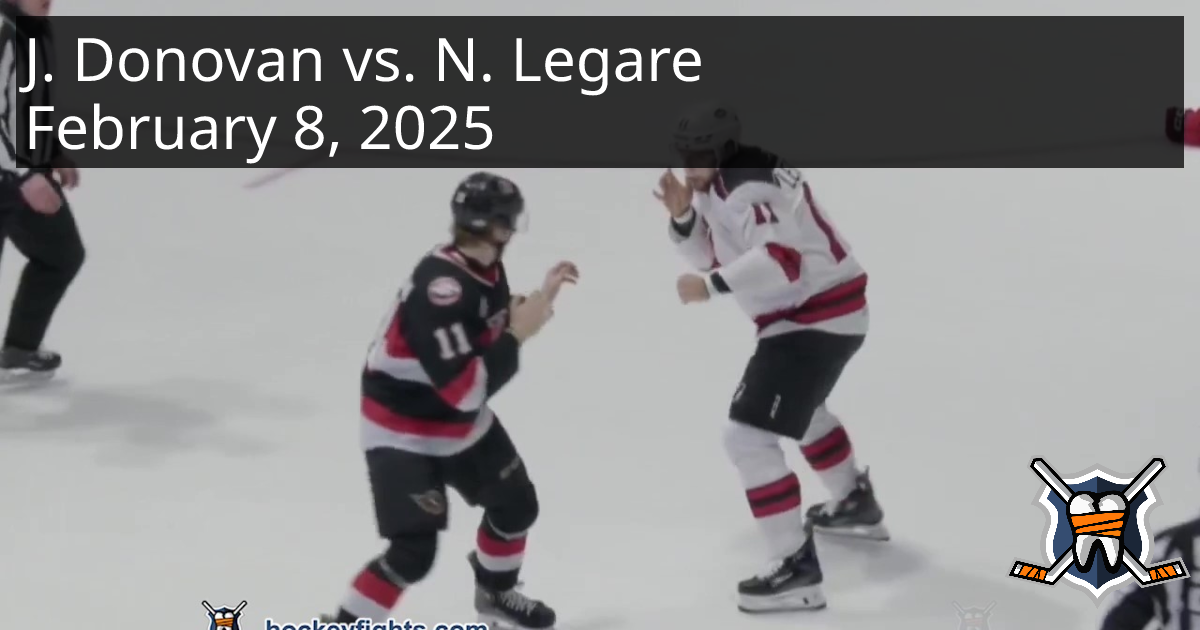 Jorian Donovan vs. Nathan Legare, February 8, 2025 - Belleville ...
