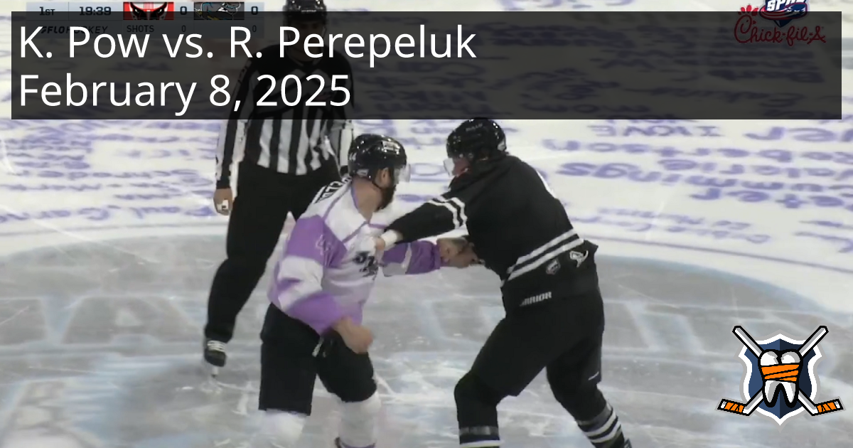 Kyle Pow vs. Reid Perepeluk, February 8, 2025 - Birmingham Bulls vs ...