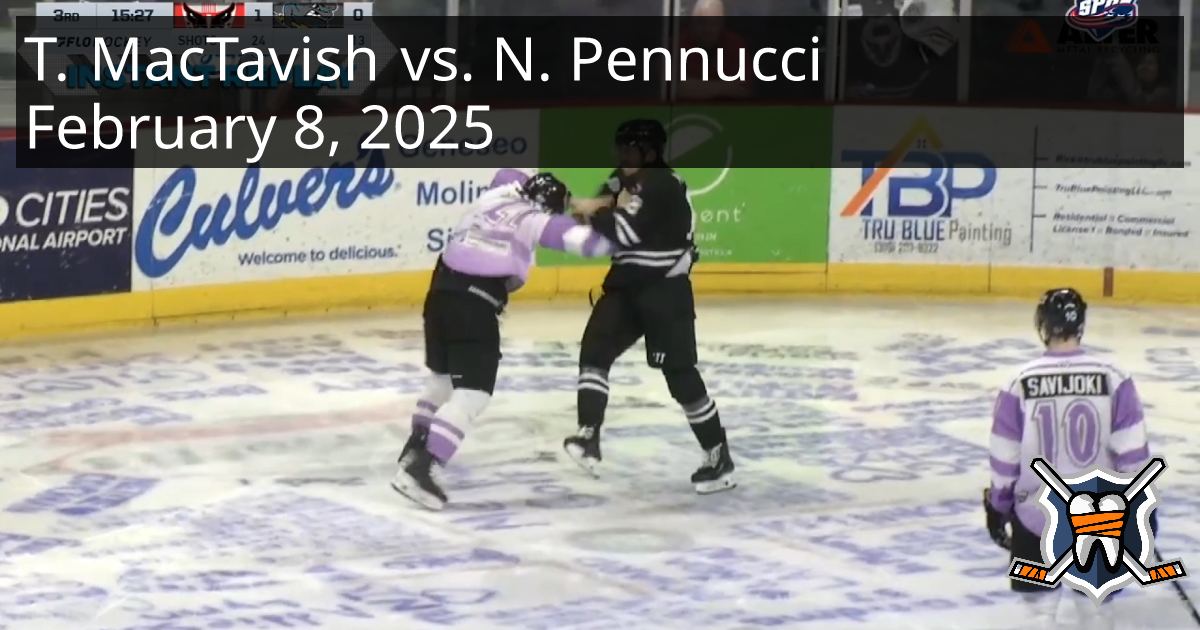Troy MacTavish vs. Nick Pennucci, February 8, 2025 - Birmingham Bulls ...