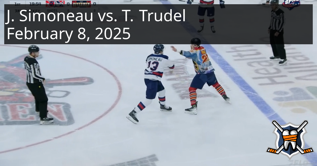 Jordan Simoneau vs. Tristan Trudel, February 8, 2025 - Evansville ...