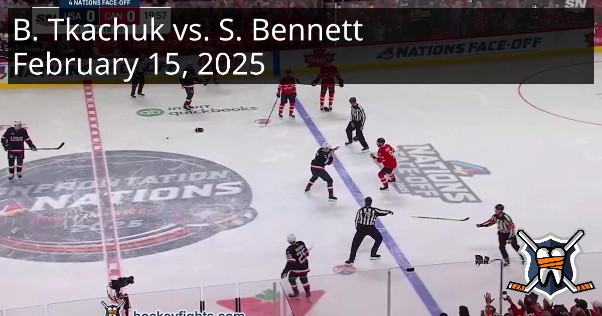 Brady Tkachuk vs. Sam Bennett, February 15, 2025 - Team United States ...