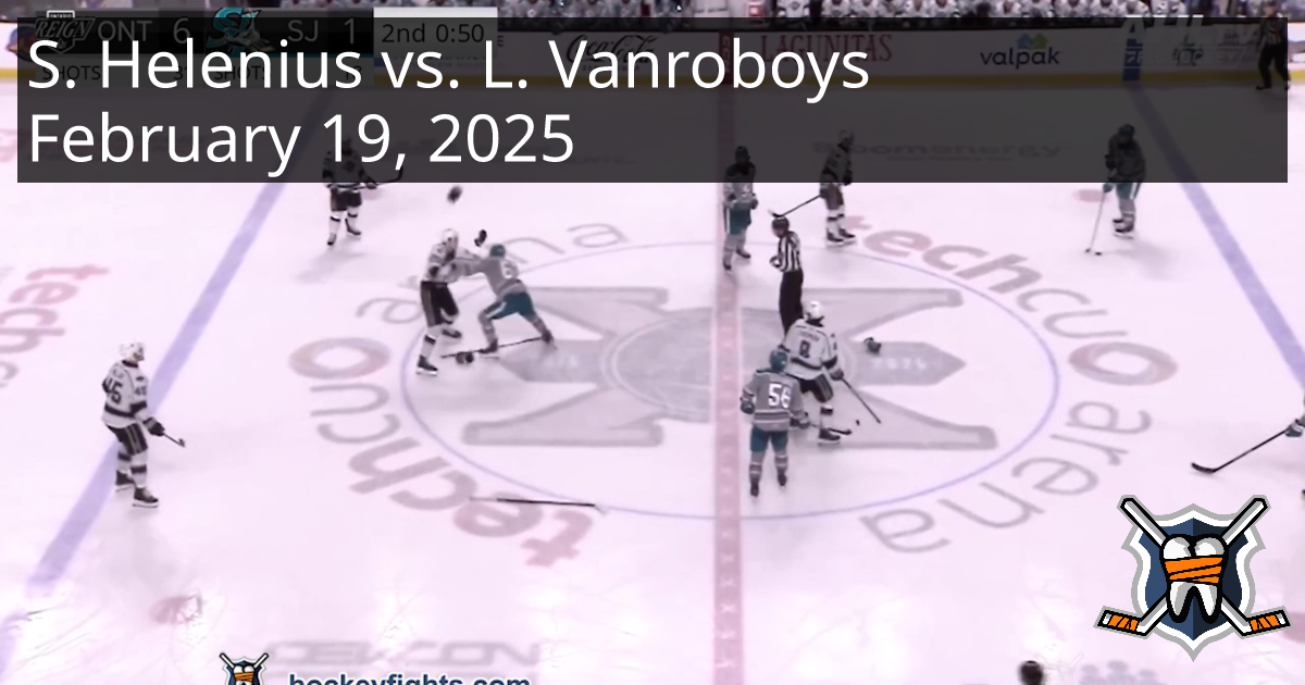 Samuel Helenius vs. Lucas Vanroboys, February 19, 2025 - Ontario Reign ...