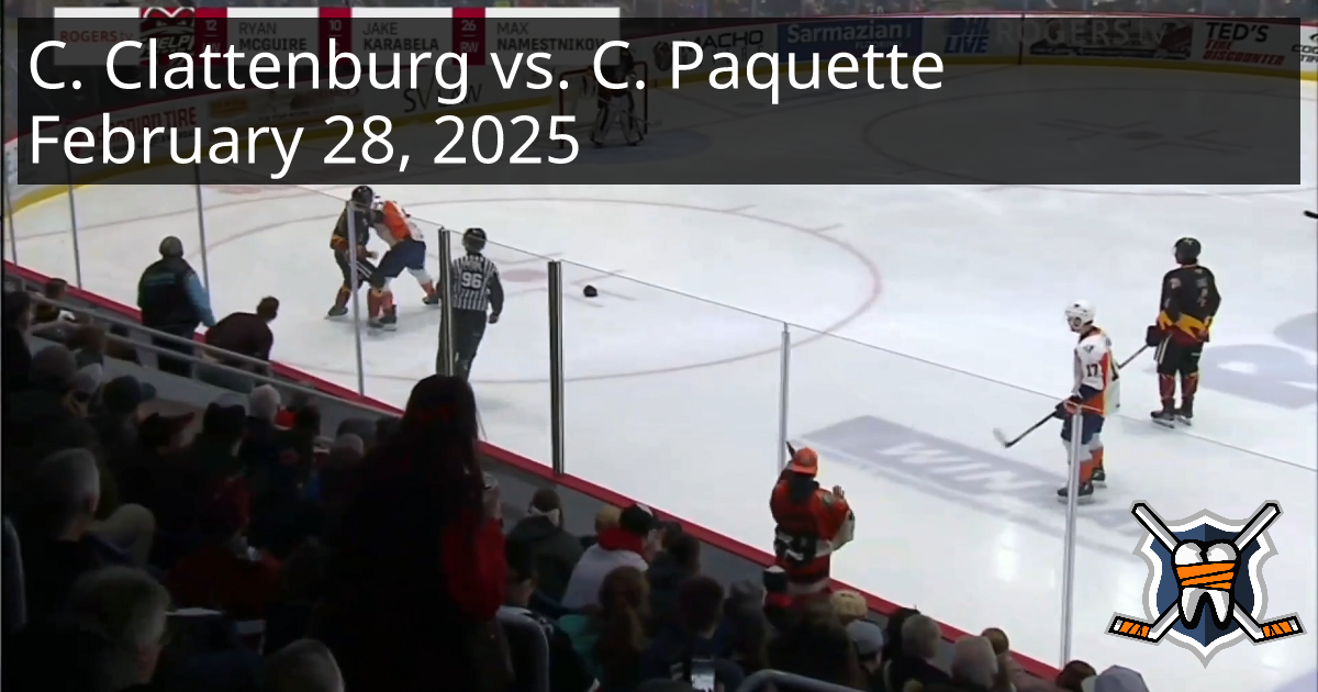 Connor Clattenburg vs. Charlie Paquette, February 28, 2025 - Flint ...