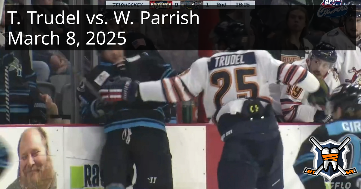 Tristan Trudel vs. Weiland Parrish, March 8, 2025 - Peoria Rivermen vs ...