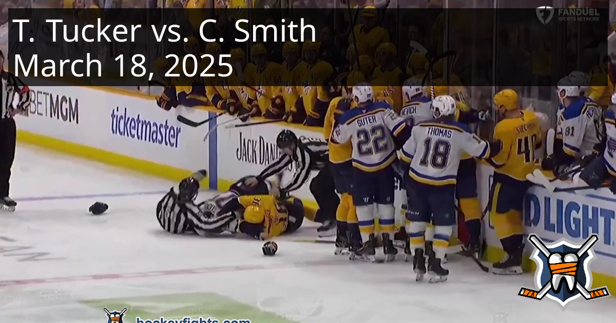 Tyler Tucker vs. Cole Smith, March 18, 2025 - St Louis Blues vs ...