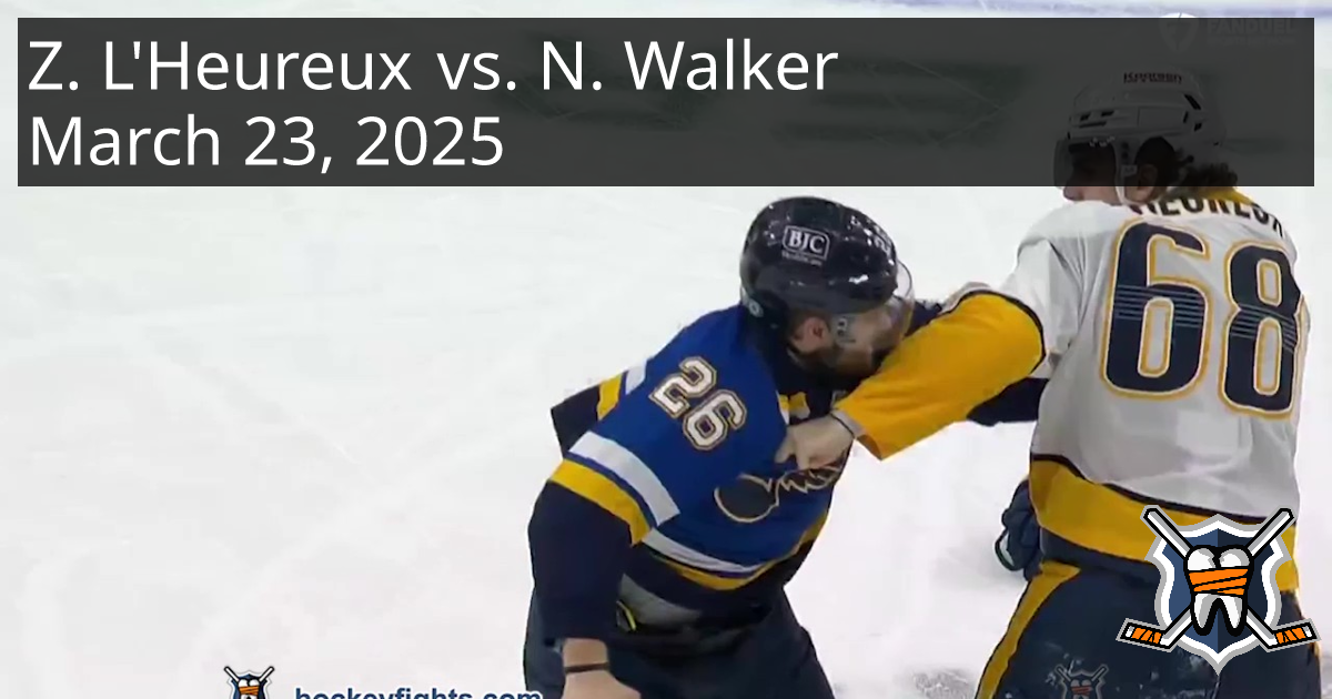 Zachary L'Heureux vs. Nathan Walker, March 23, 2025 - Nashville ...
