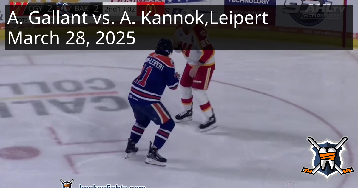 Alex Gallant vs. Alex Kannok Leipert, March 28, 2025 - Calgary ...