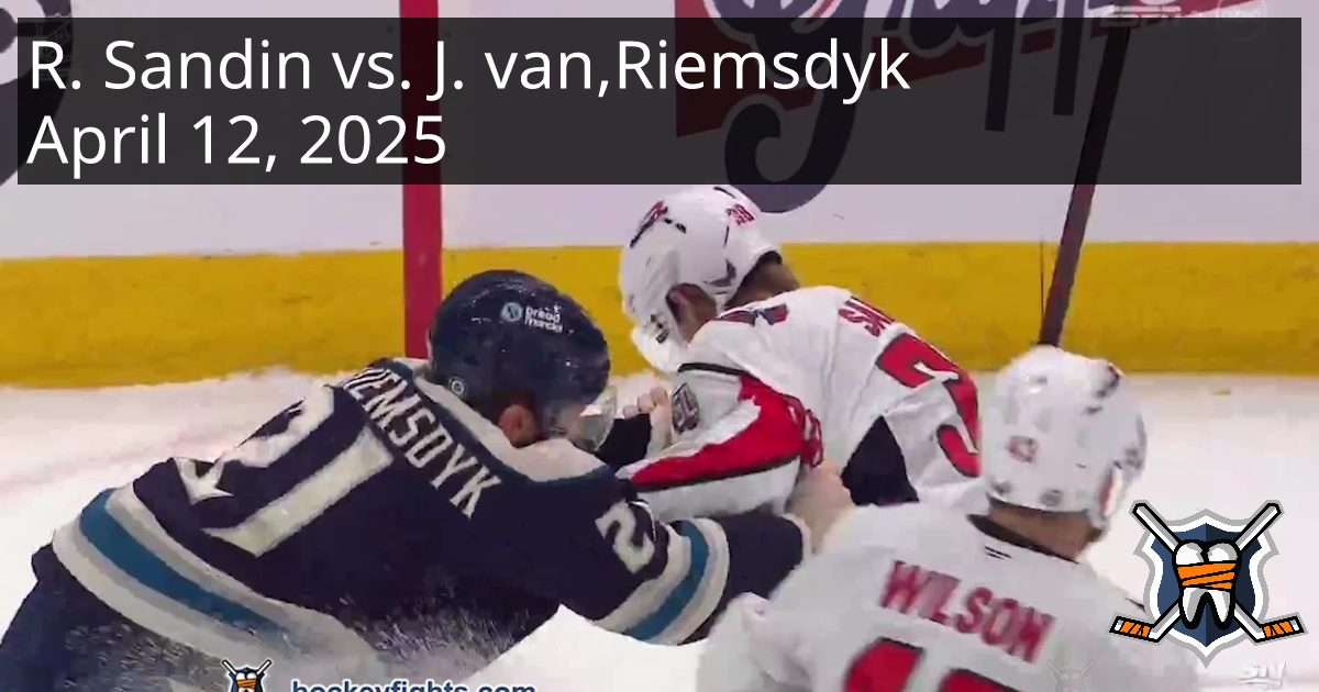 Rasmus Sandin vs. James van Riemsdyk, April 12, 2025 - Washington ...
