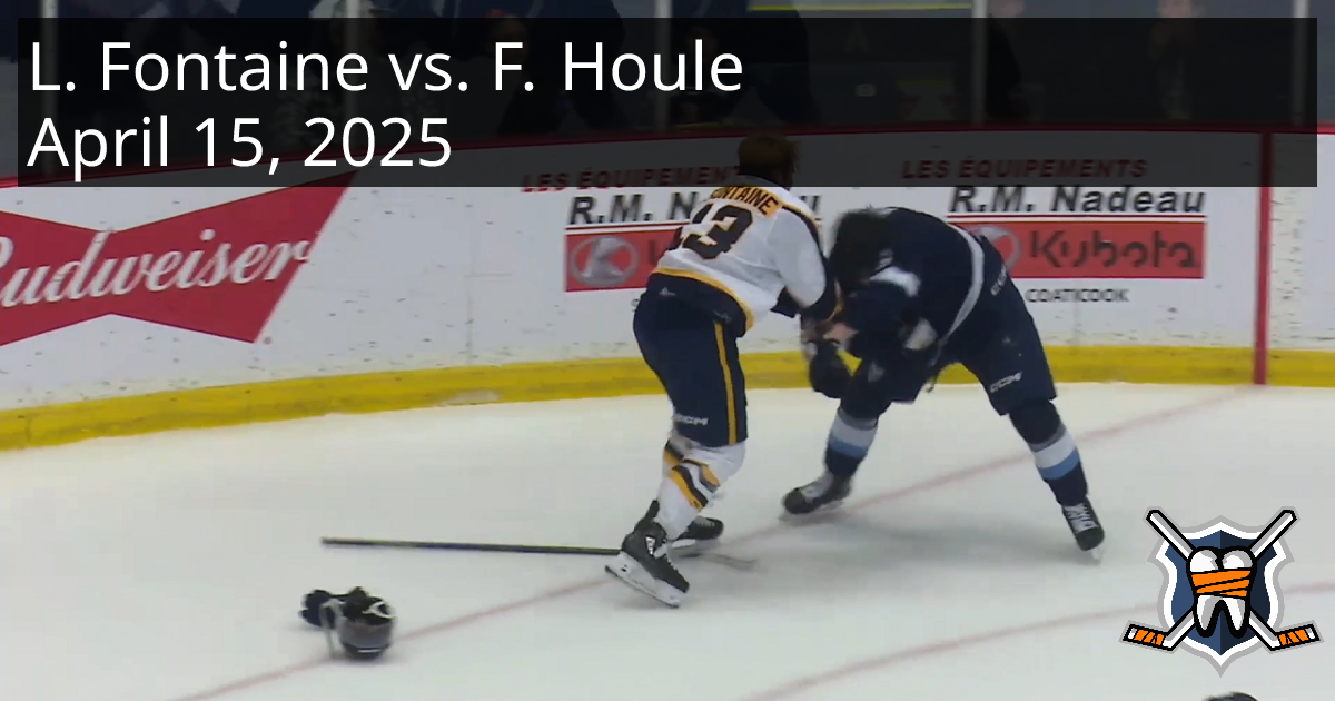 Louis-Philippe Fontaine vs. Florent Houle, April 15, 2025 - Shawinigan ...