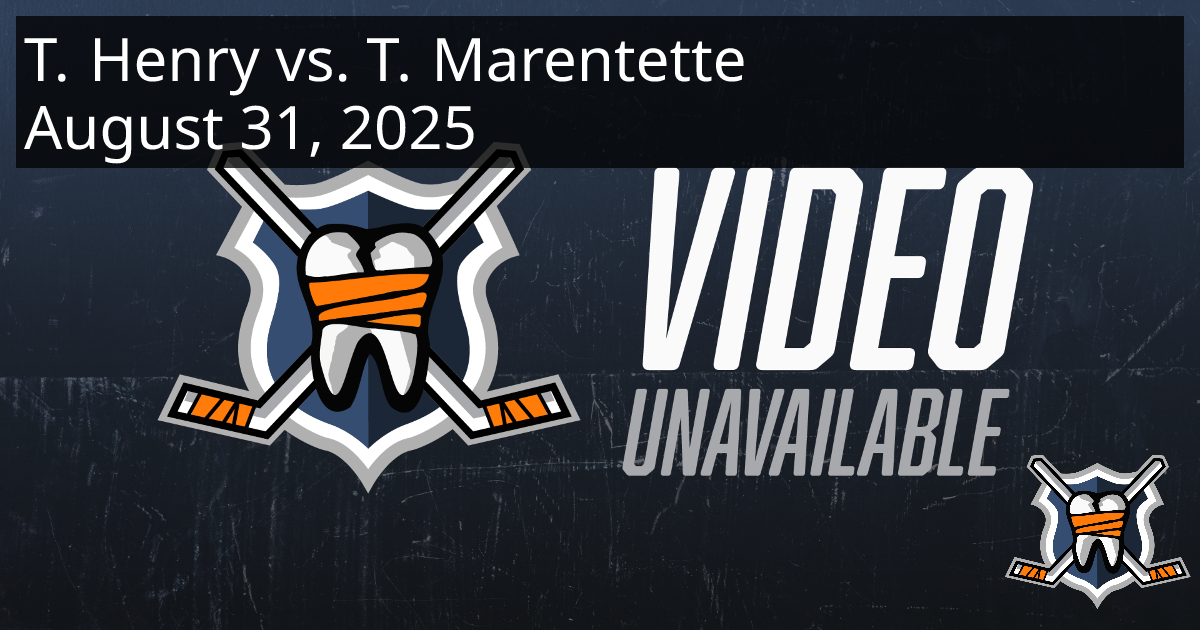 Ty Henry vs. Thanasi Marentette, August 31, 2025 - Erie Otters vs ...