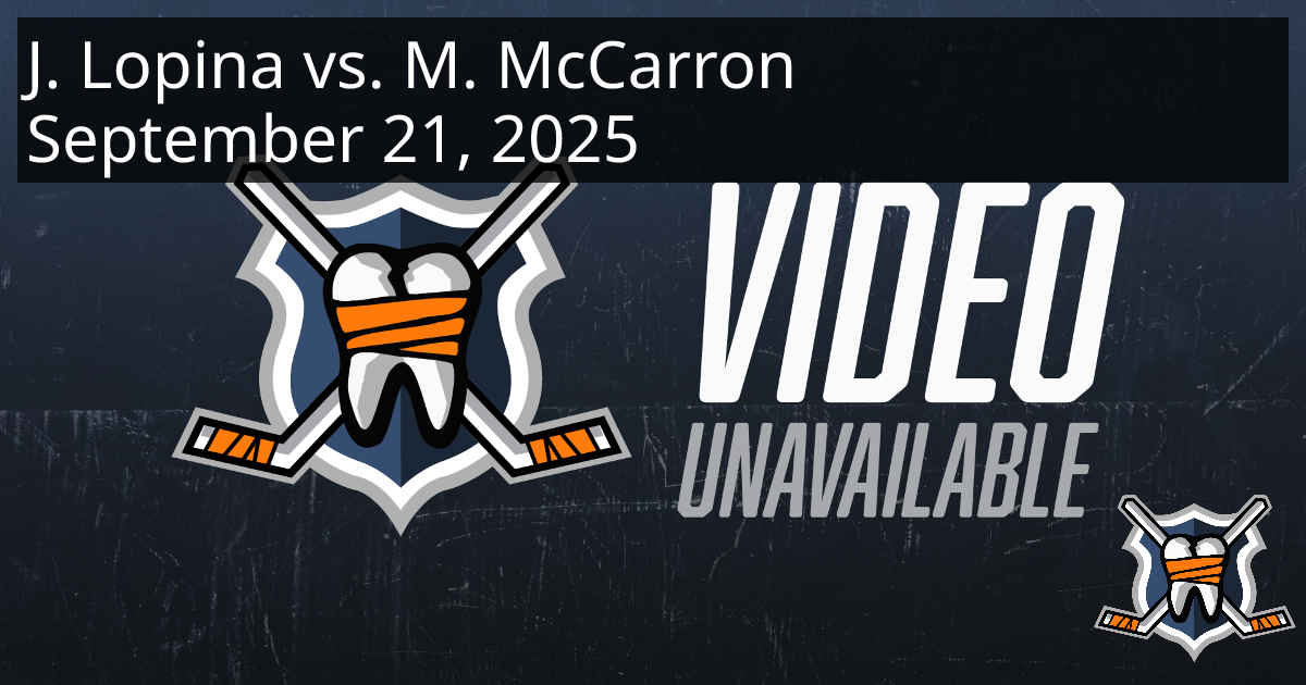 Josh Lopina vs. Michael McCarron, September 21, 2025 - Florida Panthers ...