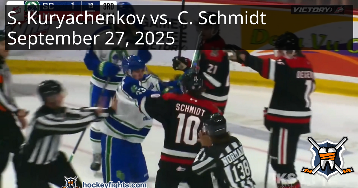 Stepan Kuryachenkov vs. Connor Schmidt, September 27, 2025 - Swift ...