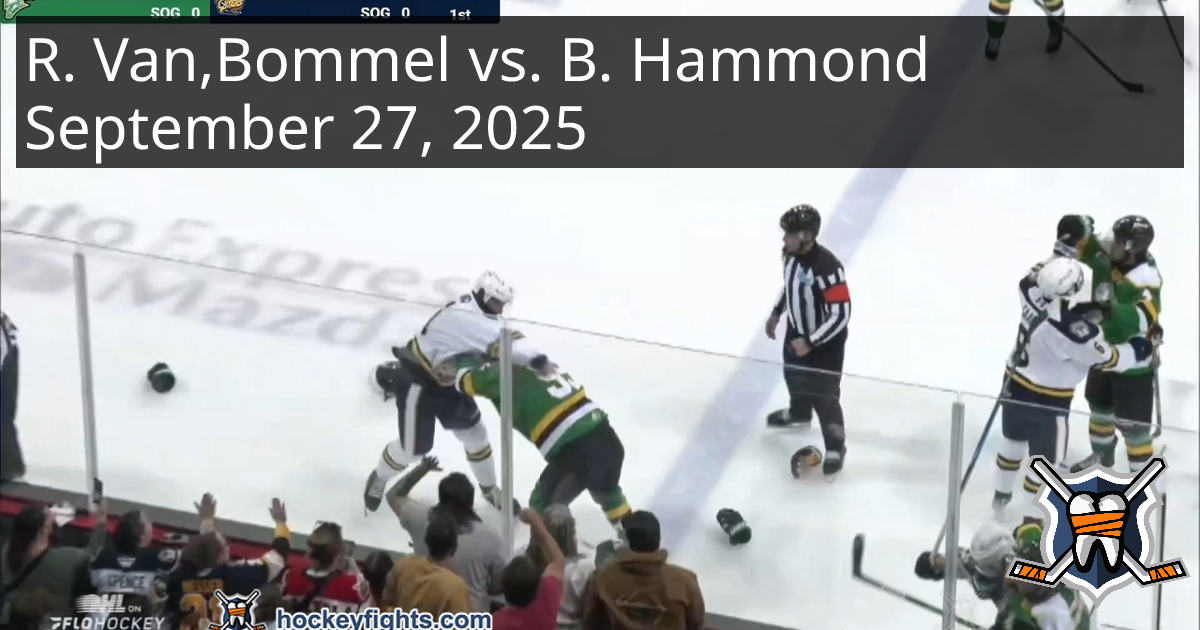 Rene Van Bommel vs. Brett Hammond, September 27, 2025 - London Knights ...