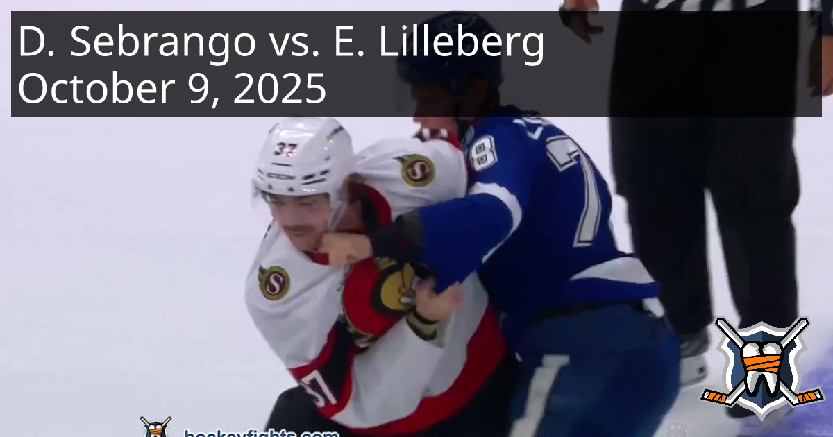 Donovan Sebrango vs. Emil Lilleberg, October 9, 2025 - Ottawa Senators ...