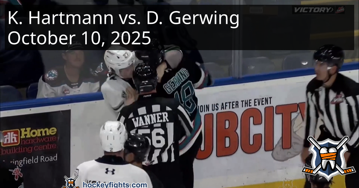 Kaleb Hartmann vs. Dawson Gerwing, October 10, 2025 - Seattle ...