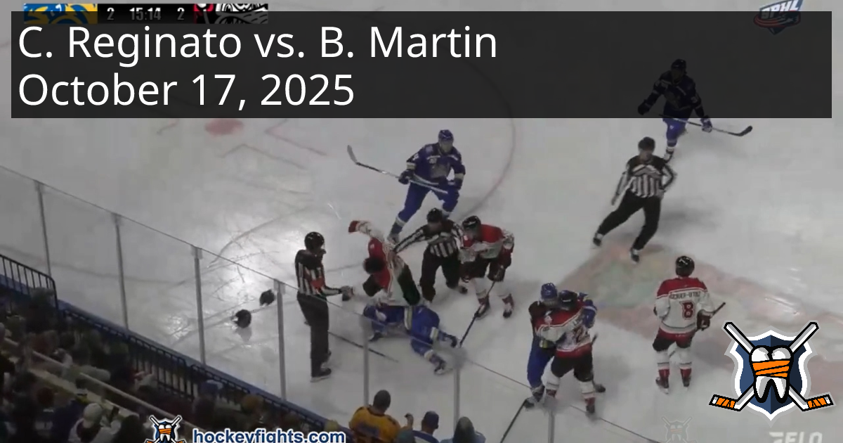 Cole Reginato vs. Bryce Martin, October 17, 2025 - Huntsville Havoc vs ...