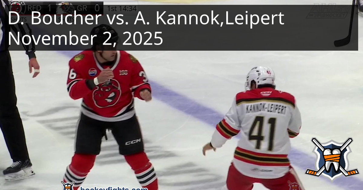 Dillon Boucher vs. Alex Kannok Leipert, November 2, 2025 - Rockford ...