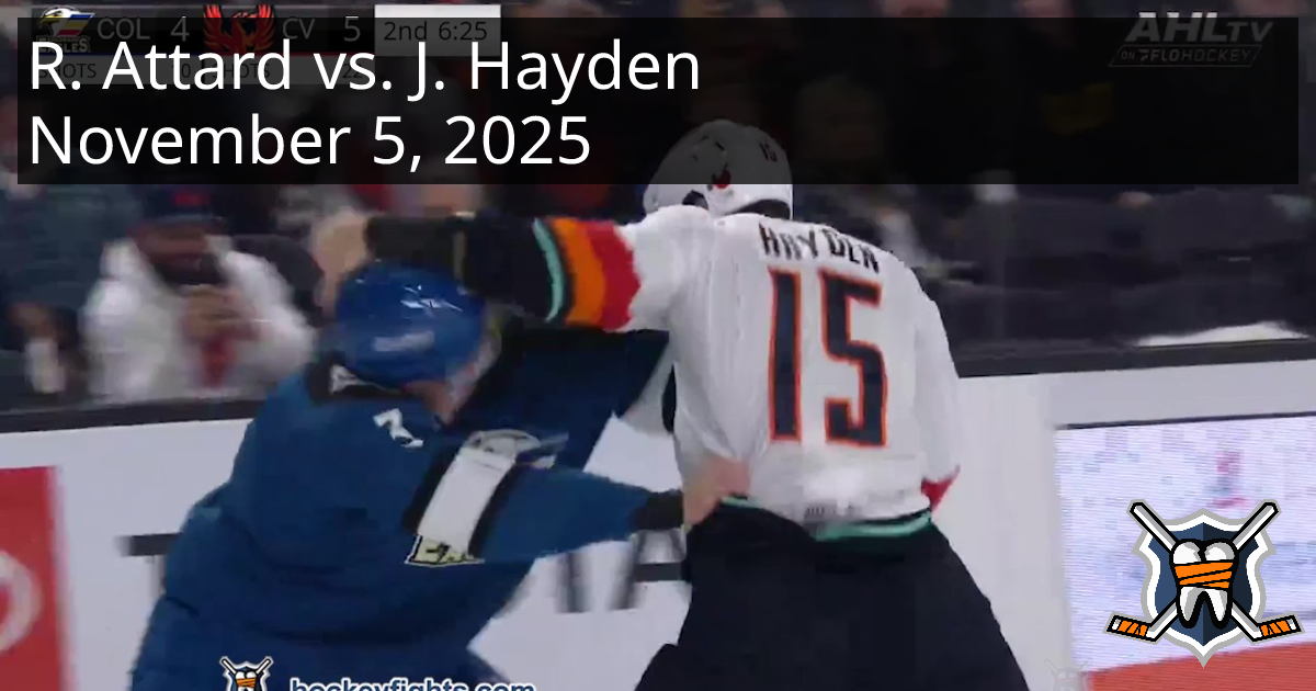 Ronnie Attard vs. John Hayden, November 5, 2025 - Colorado Eagles vs ...