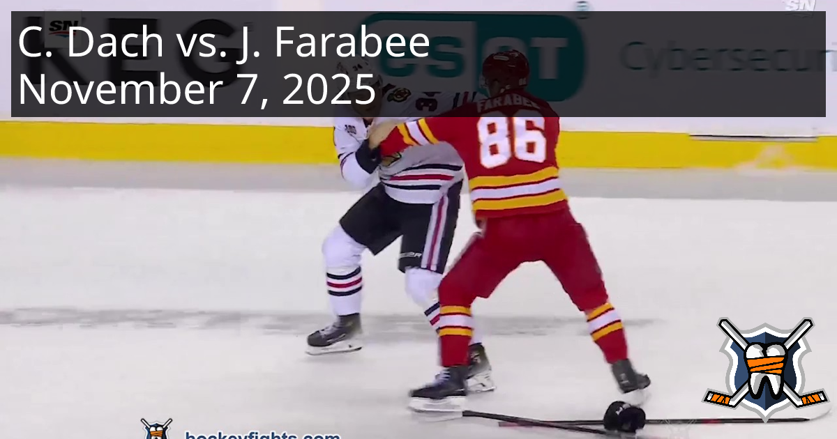 Colton Dach vs. Joel Farabee, November 7, 2025 - Chicago Blackhawks vs ...