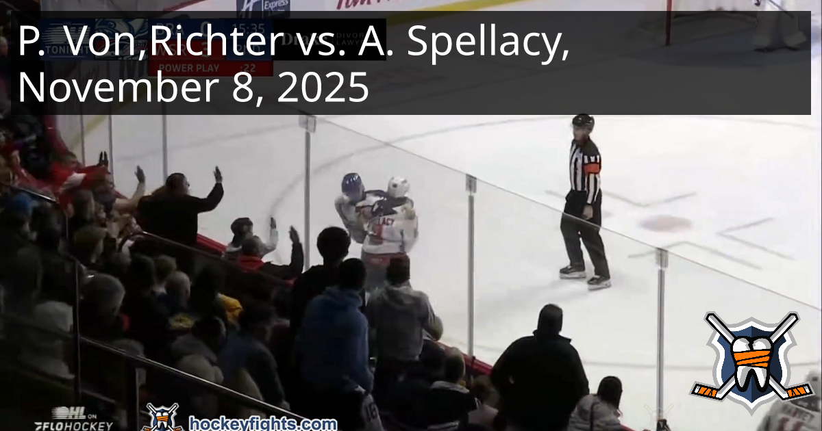 Parker Von Richter vs. AJ Spellacy , November 8, 2025 - Brampton ...