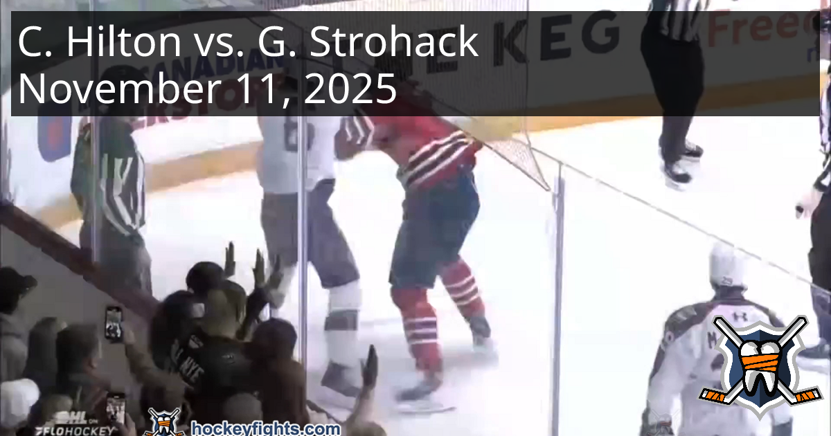 Charlie Hilton vs. Grayden Strohack, November 11, 2025 - Oshawa ...