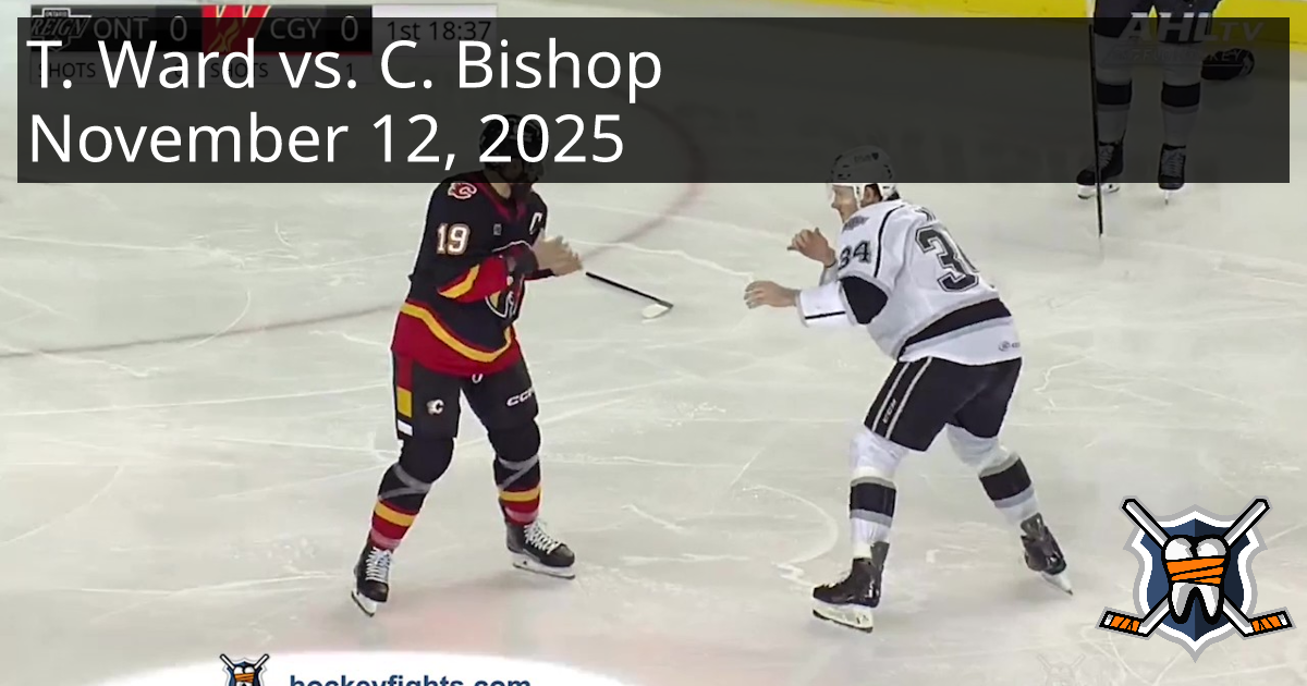 Taylor Ward vs. Clark Bishop, November 12, 2025 - Ontario Reign vs ...