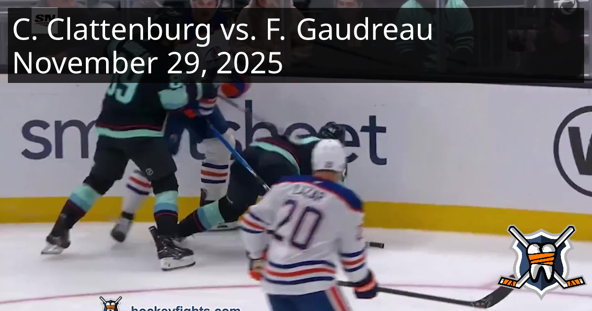 Connor Clattenburg vs. Frederick Gaudreau, November 29, 2025 - Edmonton ...
