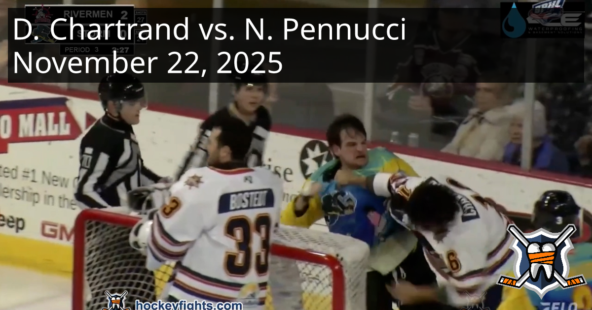 Daniel Chartrand vs. Nick Pennucci, November 22, 2025 - Peoria Rivermen ...