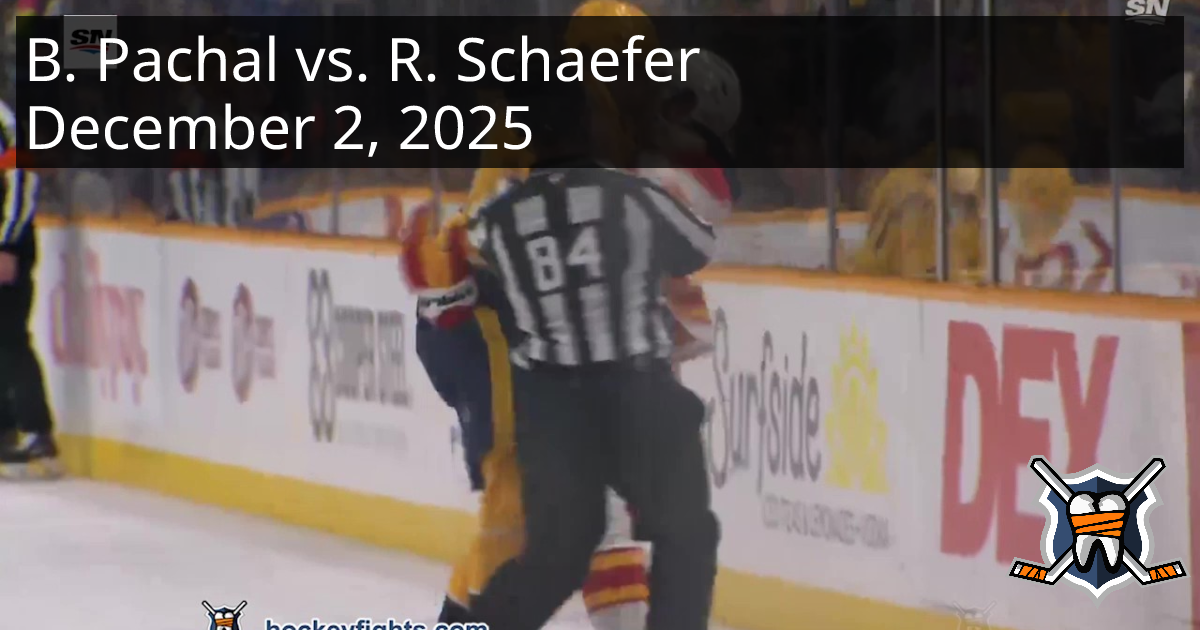Brayden Pachal vs. Reid Schaefer, December 2, 2025 - Calgary Flames vs ...