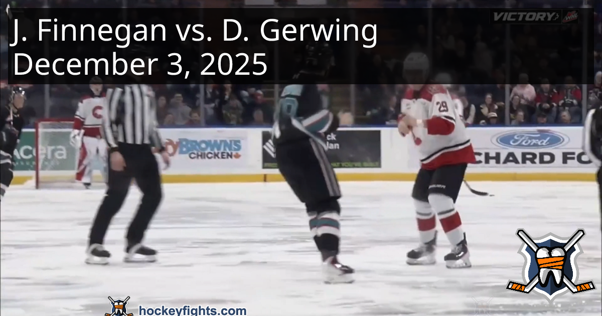 Jack Finnegan vs. Dawson Gerwing, December 3, 2025 - Prince George ...
