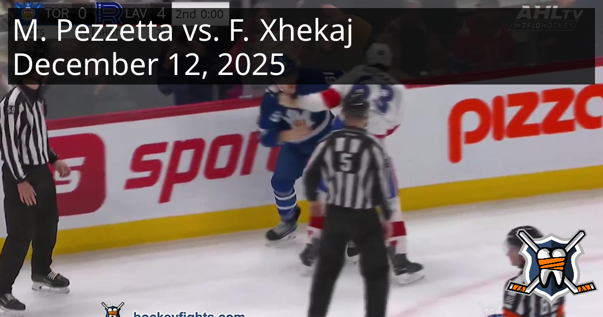 Michael Pezzetta vs. Florian Xhekaj, December 12, 2025 - Toronto ...