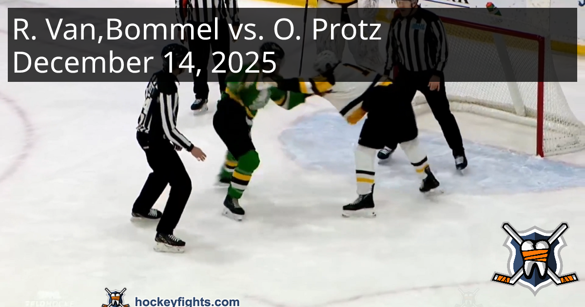 Rene Van Bommel vs. Owen Protz, December 14, 2025 - London Knights vs ...