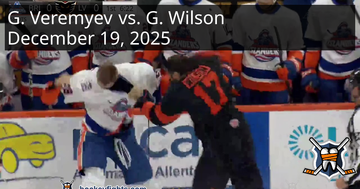 Gleb Veremyev vs. Garrett Wilson, December 19, 2025 - Bridgeport ...
