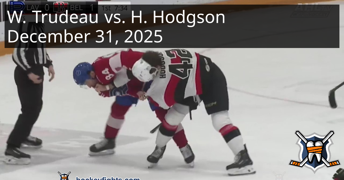 William Trudeau vs. Hayden Hodgson, December 31, 2025 - Laval Rocket vs ...