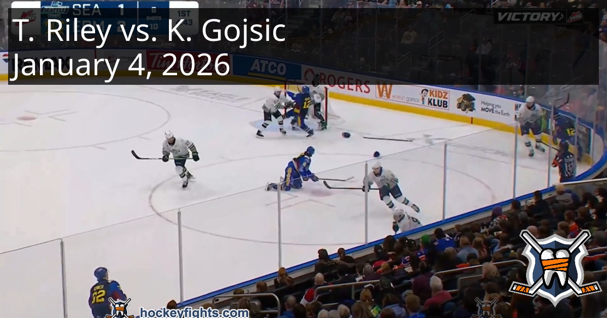 Tai Riley vs. Kanjyu Gojsic, January 4, 2026 - Seattle Thunderbirds vs ...