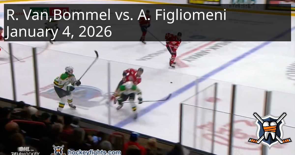 Rene Van Bommel vs. Anthony Figliomeni, January 4, 2026 - London ...