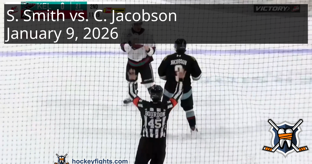 Shane Smith vs. Cameron Jacobson, January 9, 2026 - Kelowna Rockets vs ...