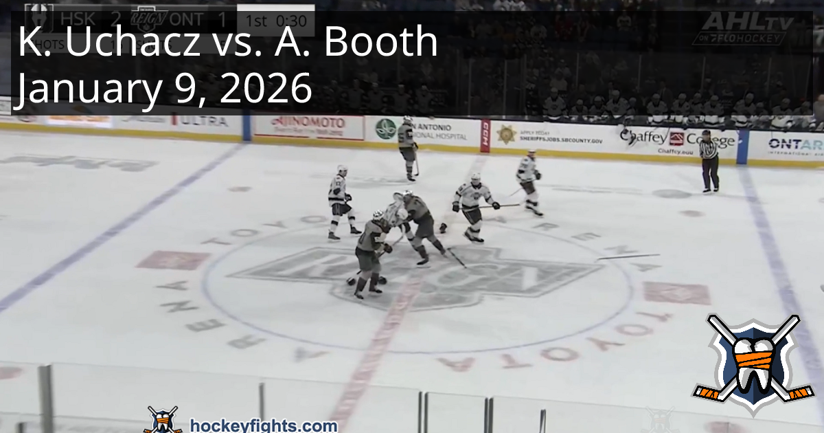 Kai Uchacz vs. Angus Booth, January 9, 2026 - Henderson Silver Knights ...