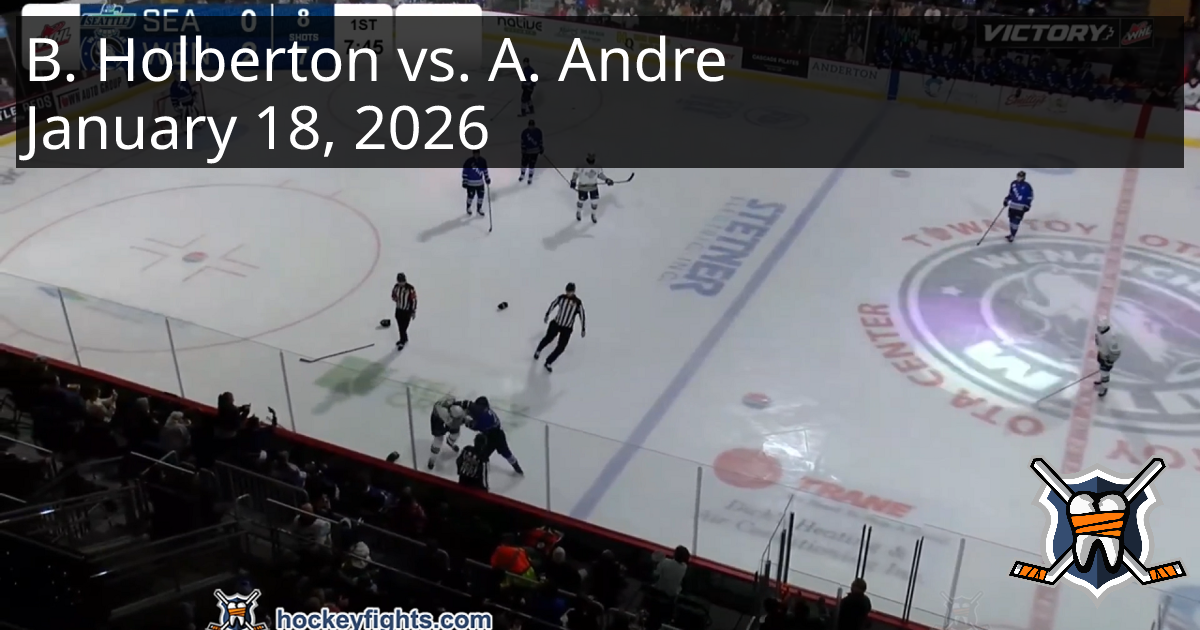 Brayden Holberton vs. Alexandre Andre, January 18, 2026 - Seattle ...